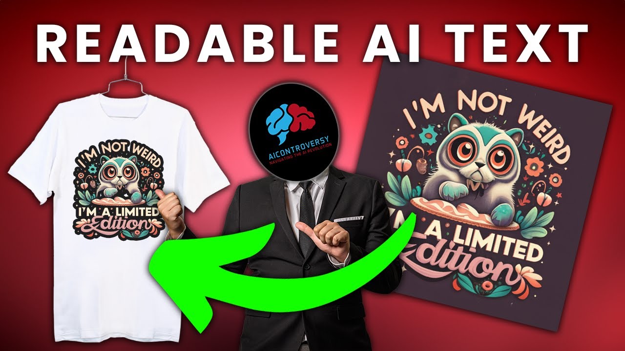 Revolutionizing Ai T-shirt Design: Now With Ai Readable Text! - Youtube