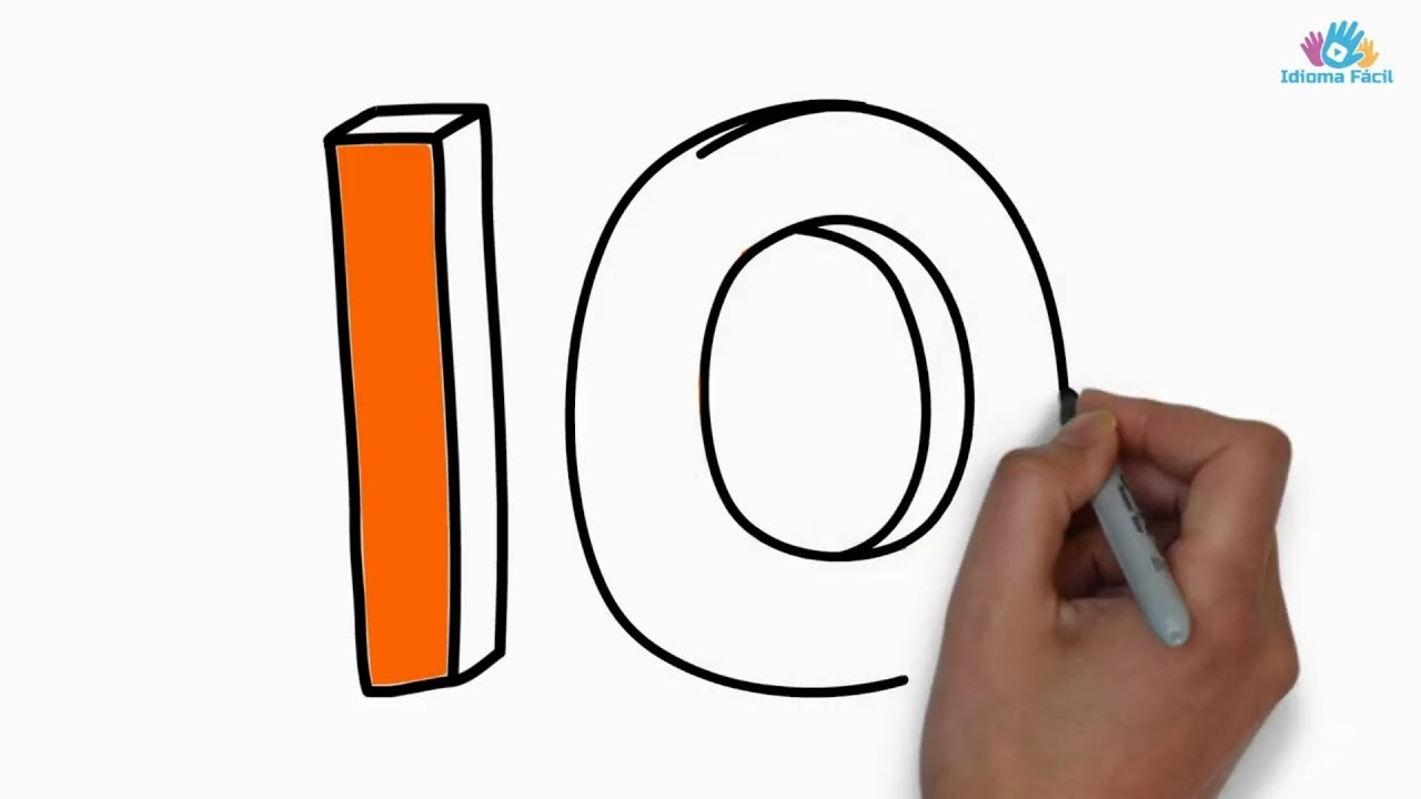 Nummer 1 bis 10 - Zahlen und Farben für Kinder - Numbers and colors in ...