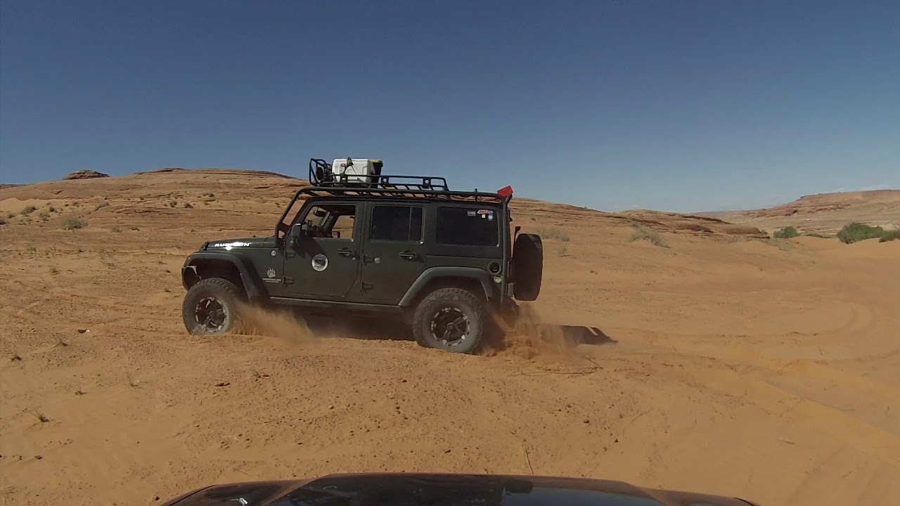 Moab JEEP TRAIL: White wash sand dunes/ Sego ghost town 2018 - YouTube