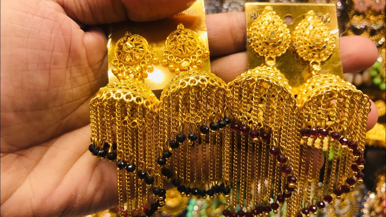 City gold jhumka /কম দামে সিটি গোল্ড জুমকা কিনুন/gold plated jhumka ...