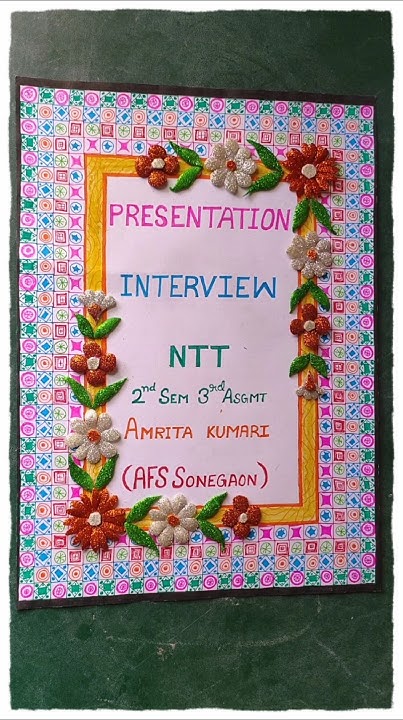 Front Cover Page Border Design 📚 School College Project Assignments ...