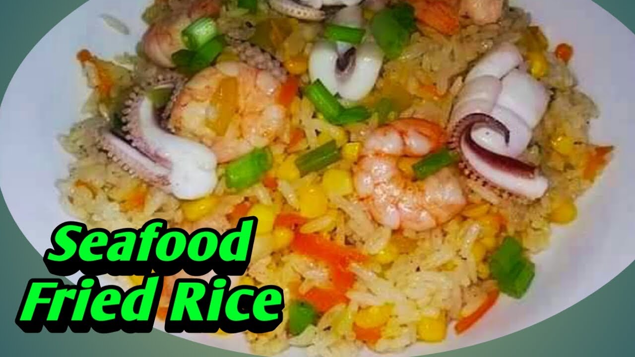 Seafood Fried Rice - Quick & Easy #cookwithme - YouTube
