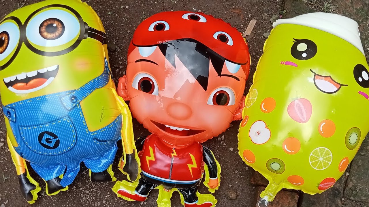 fun balloons, happy balloons burshting balloons, balonku ada lima,bath ...