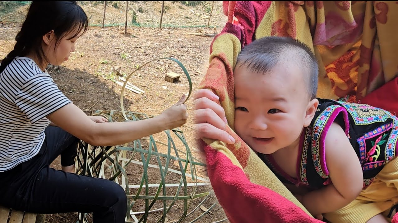 Make a cradle from bamboo for your baby. - YouTube