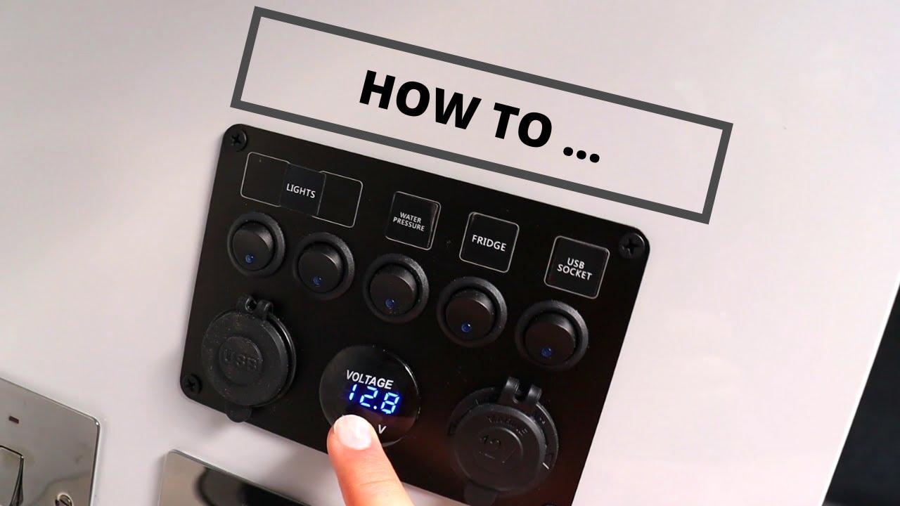 Fitting my 5 GANG SWITCH PANEL | Ford Transit van conversion - YouTube