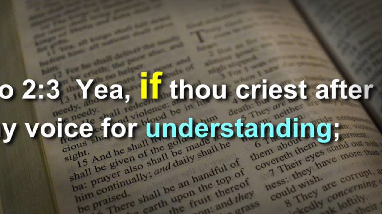 IF Thou Criest After Knowledge - YouTube