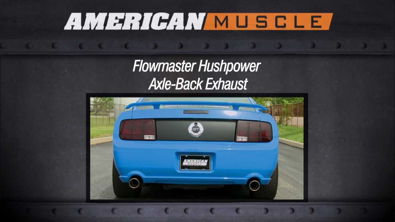 2005-2010 Mustang Flowmaster Exhaust Sound Clip Hushpower Axle-Back (GT ...