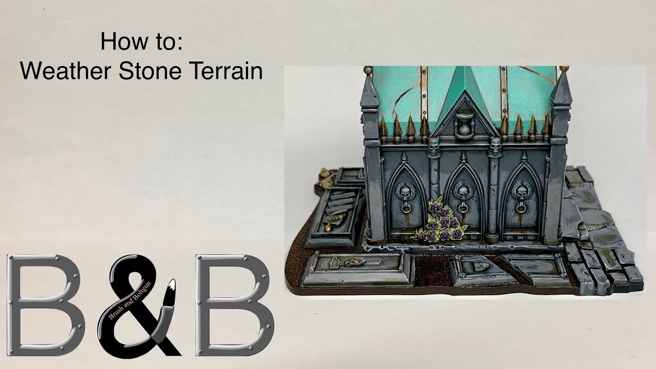 How to Weather Stone Terrain pieces - YouTube