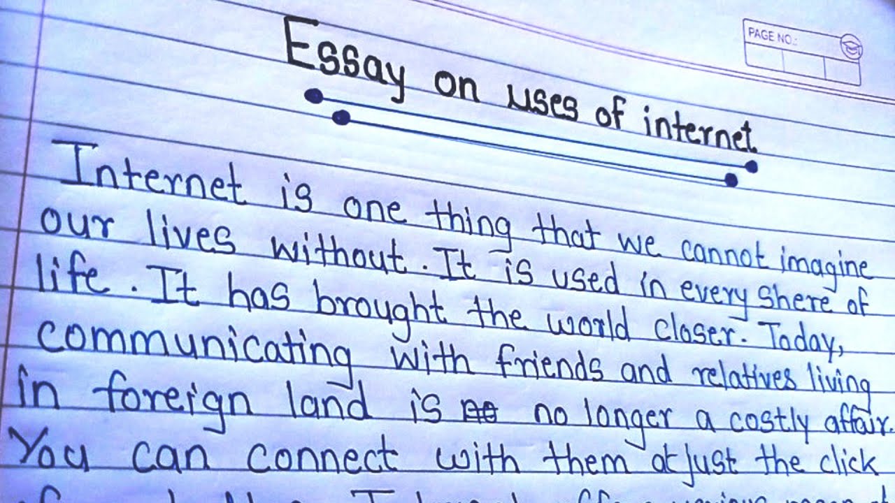Uses of internet || essay on uses of internet || internate use ...