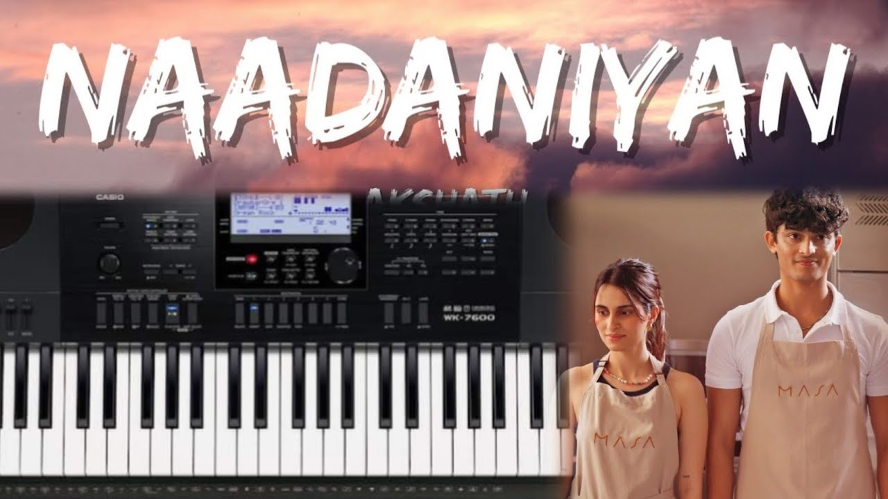 NADAANIYAN | Piano tutorial | Akshath Acharya | Title song tutorial ...