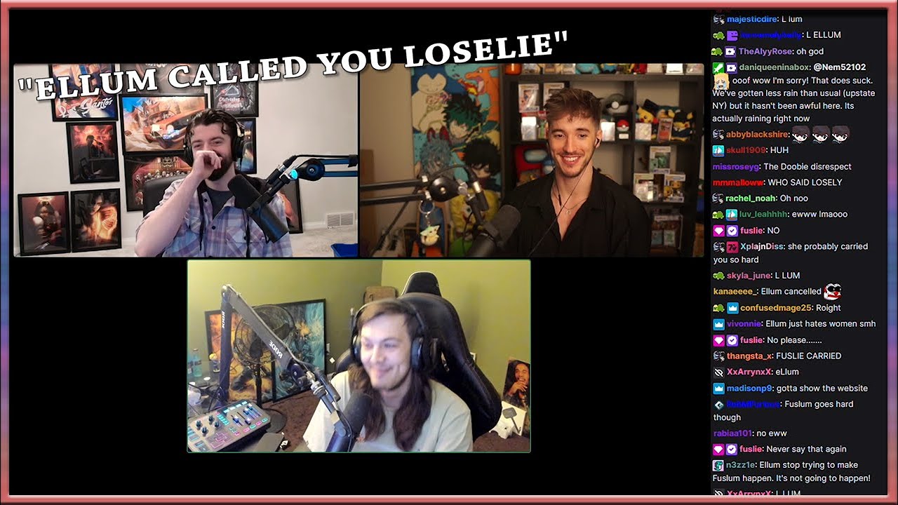 Fuslie joins the chat during Wafflin wednesday - YouTube