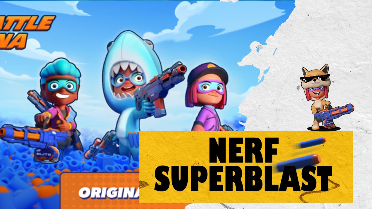Defeat all enemies to take first place in the game Nerf Superblast - YouTube