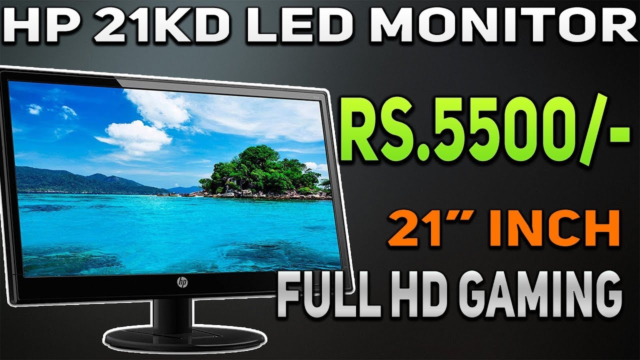 HP 21KD 20.7-inch FULL HD LED Backlit Monitor - YouTube