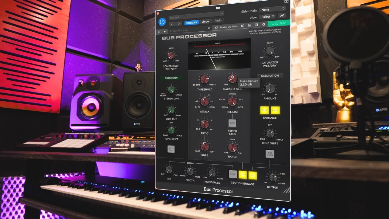 AMAZING BUS Processor by Softube - Audio Demo! - YouTube
