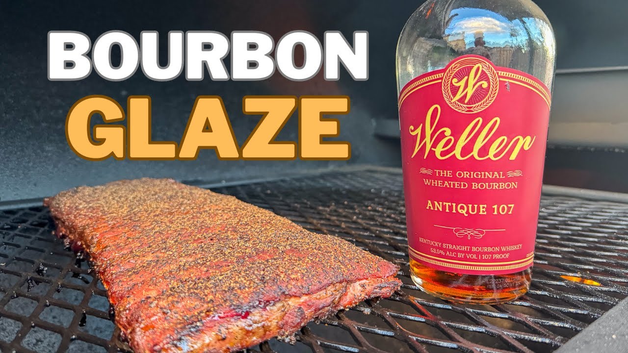 Simple--Fast Bourbon Glaze for some Smoked Pork Ribs - YouTube