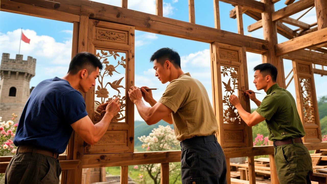 The progress of building the Disney castle that friends have been ...