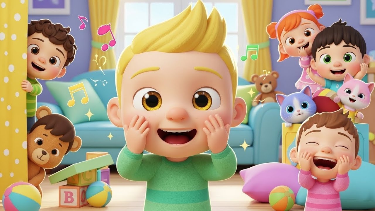 Peeka Boo Song | Popular Nursery Rhyme For Kids | Sing Along With Kids ...