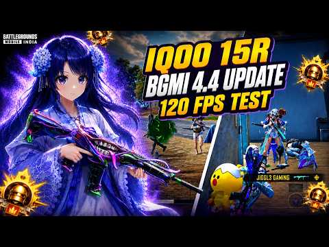 iQOO 15R BGMI 4.4 Update 120 FPS Test 🔱 Smooth + Ultra Extreme Graphics Gameplay