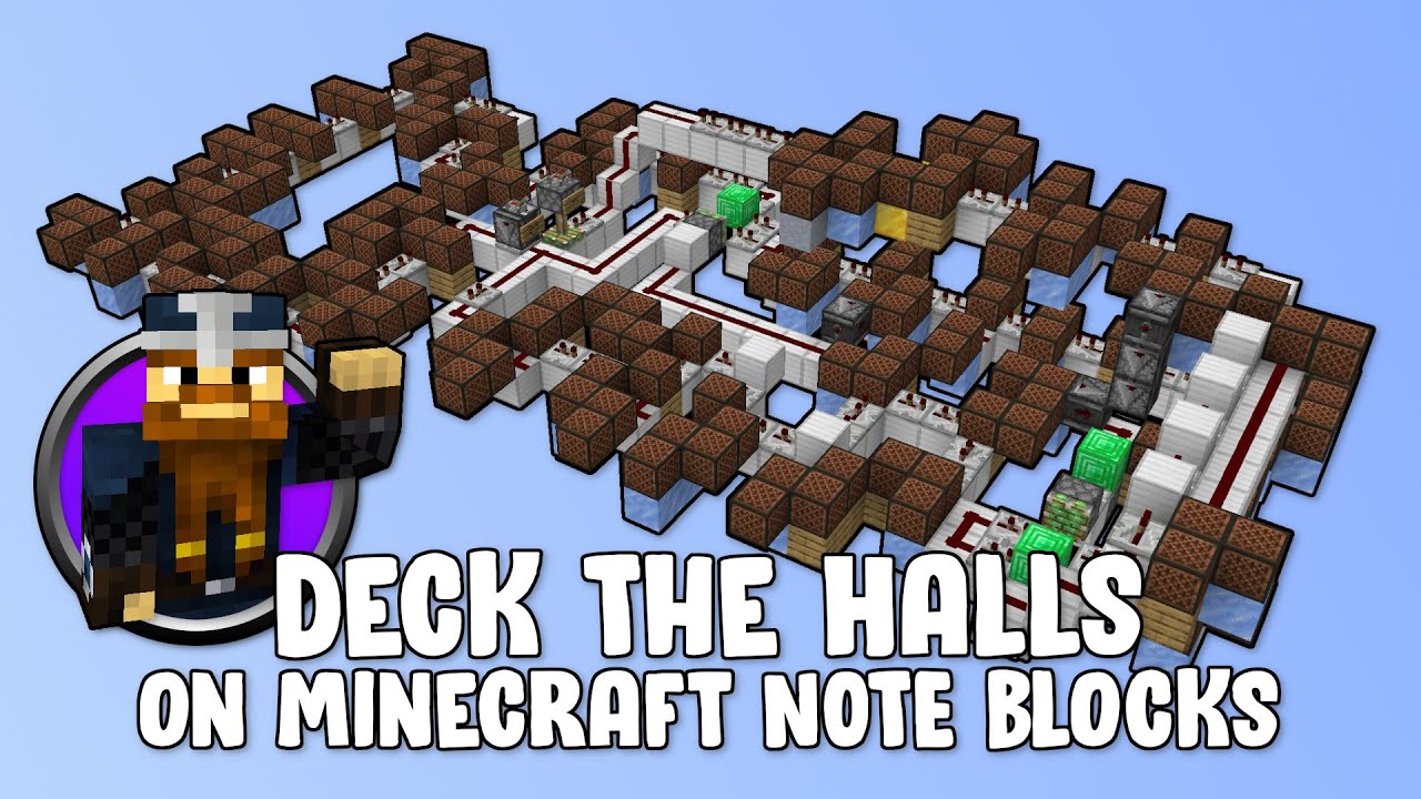 "Deck the Halls" on Minecraft Note Blocks - YouTube
