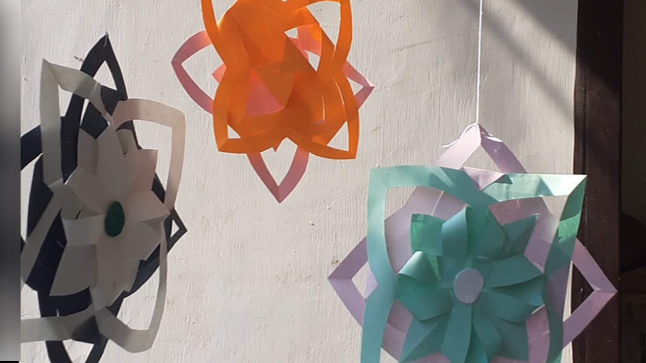 Flower Hanging With Computer Sheet By Homeart - YouTube