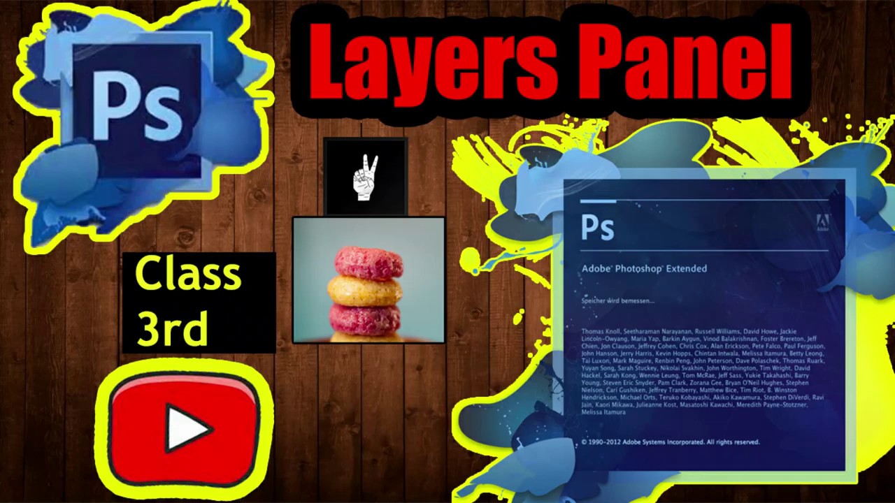 How to use layer panel in adobe photoshop | Adobe photoshop Class 3 ...