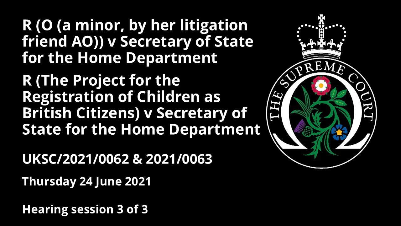R (O) v Secretary of State for the Home Department - YouTube