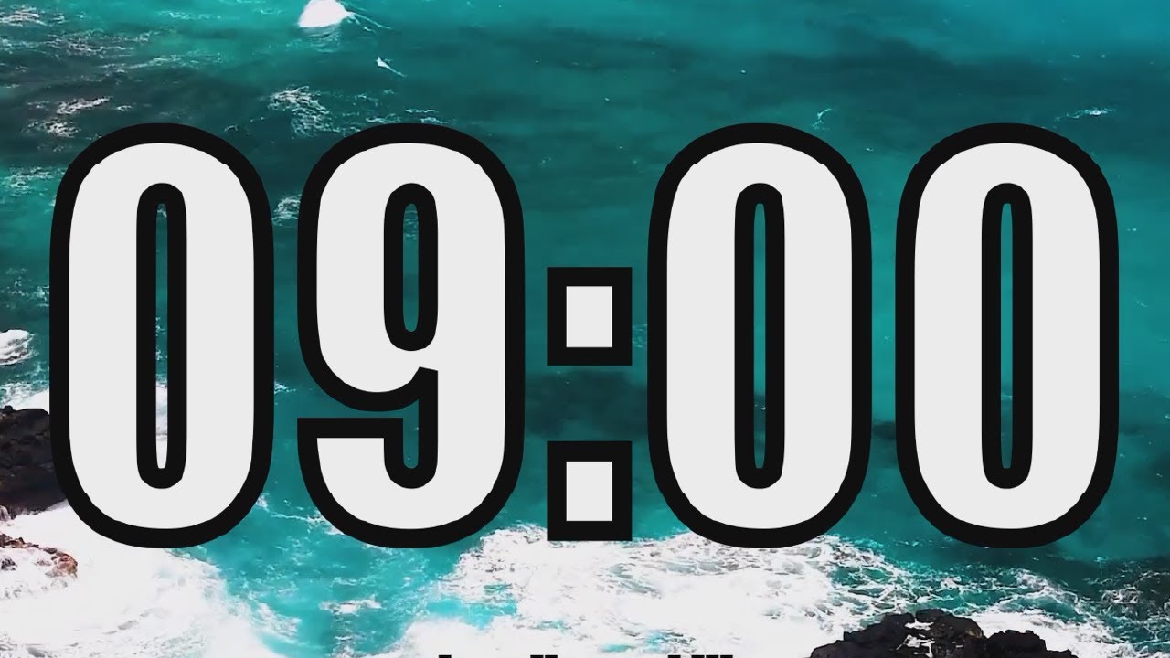 9 minute timer with Calm and Soft Music and sea in the background - YouTube