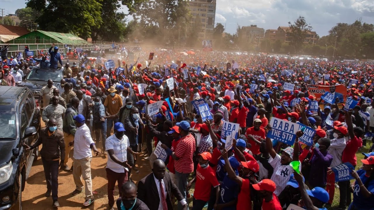 RAILA ODINGA FINALLY ARRIVES AT THIKA STADIUM!!🔥🔥🔥🔥 - YouTube