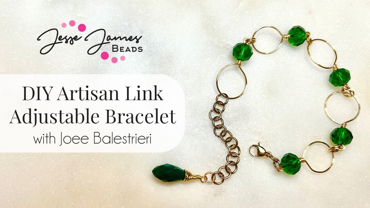 DIY Artisan Link Adjustable Bracelet - YouTube