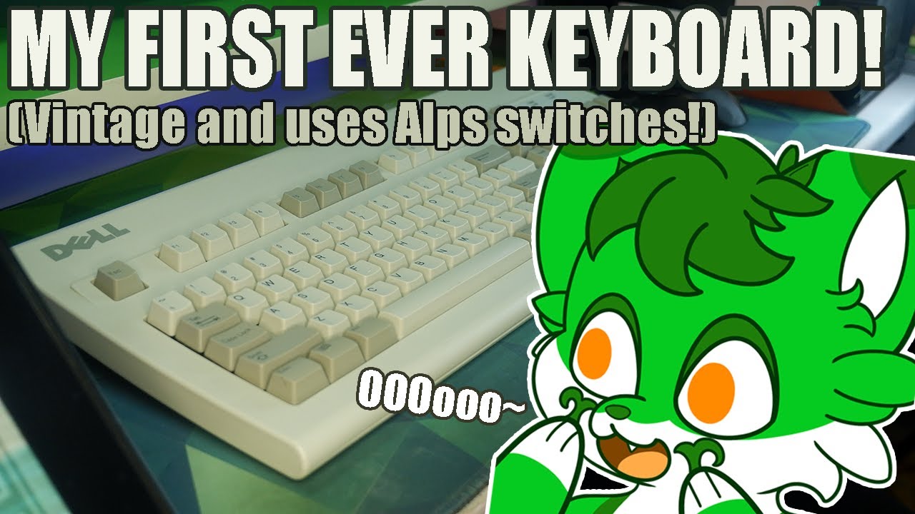 My FIRST ever VINTAGE keyboard unboxing! (Dell AT101W) - YouTube