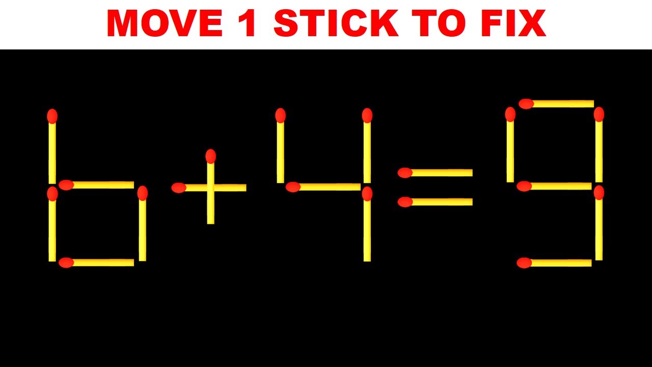 viral matchstick puzzle - YouTube