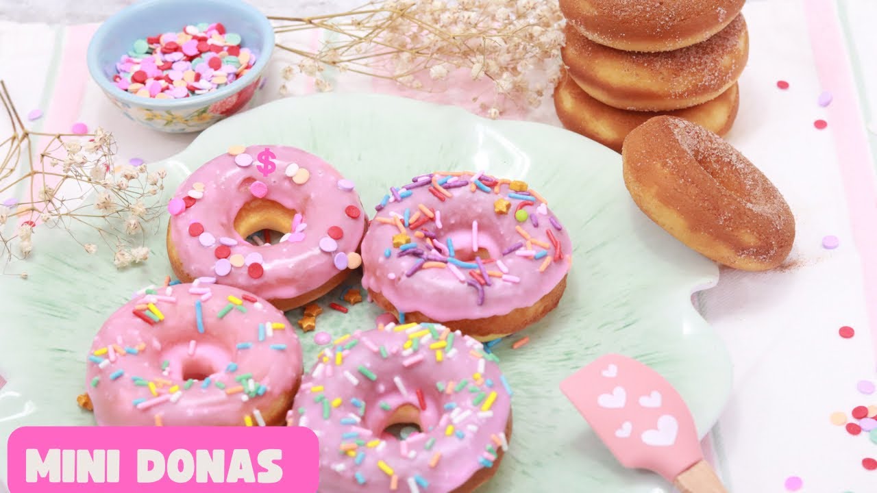 COMO HACER MINI DONAS 🍩 /SÚPER FÁCIL - YouTube