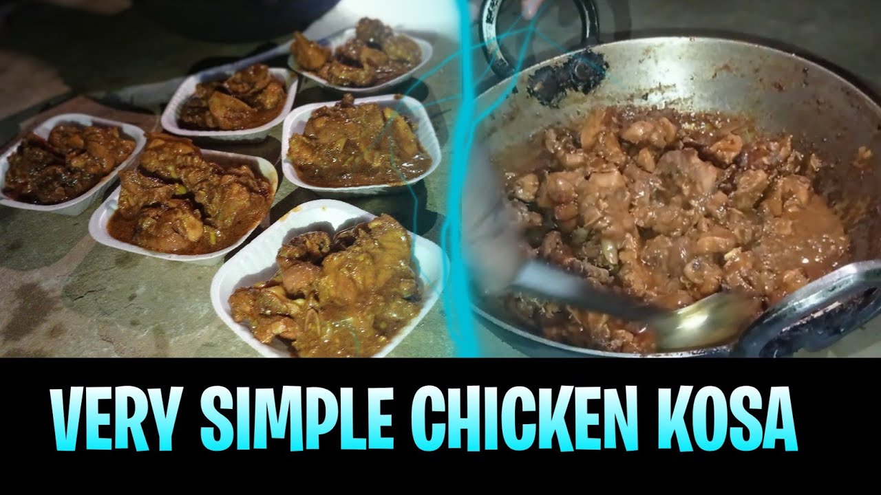 How To Make Simple Chicken Kosa at home . - YouTube