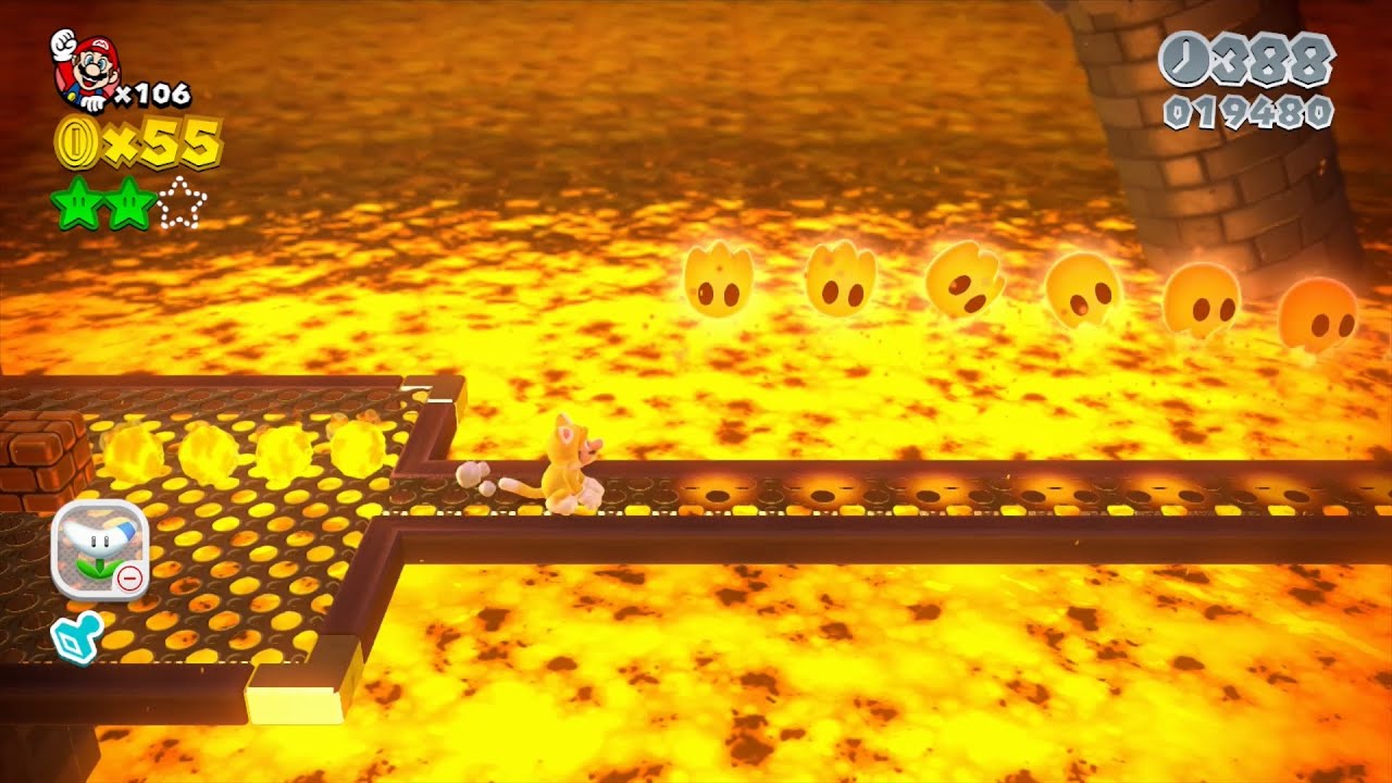 Super Mario 3D World : World Castle-Castle Bowser's Lava Lake Keep ...