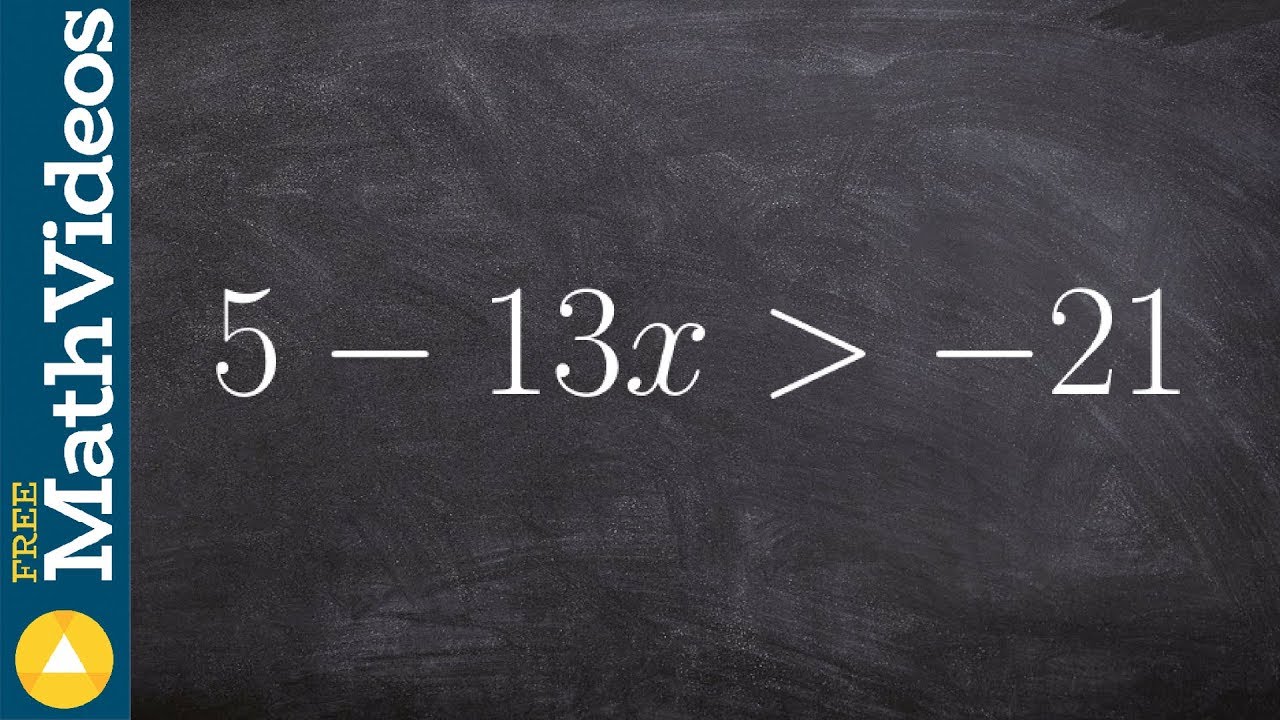 How to solve a one variable inequality and graph using two steps - YouTube