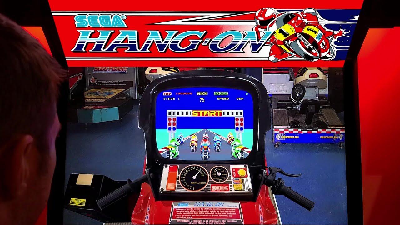 Hang On Arcade Cabinet Mame Gameplay W Animated Bezels Hypermarquee You