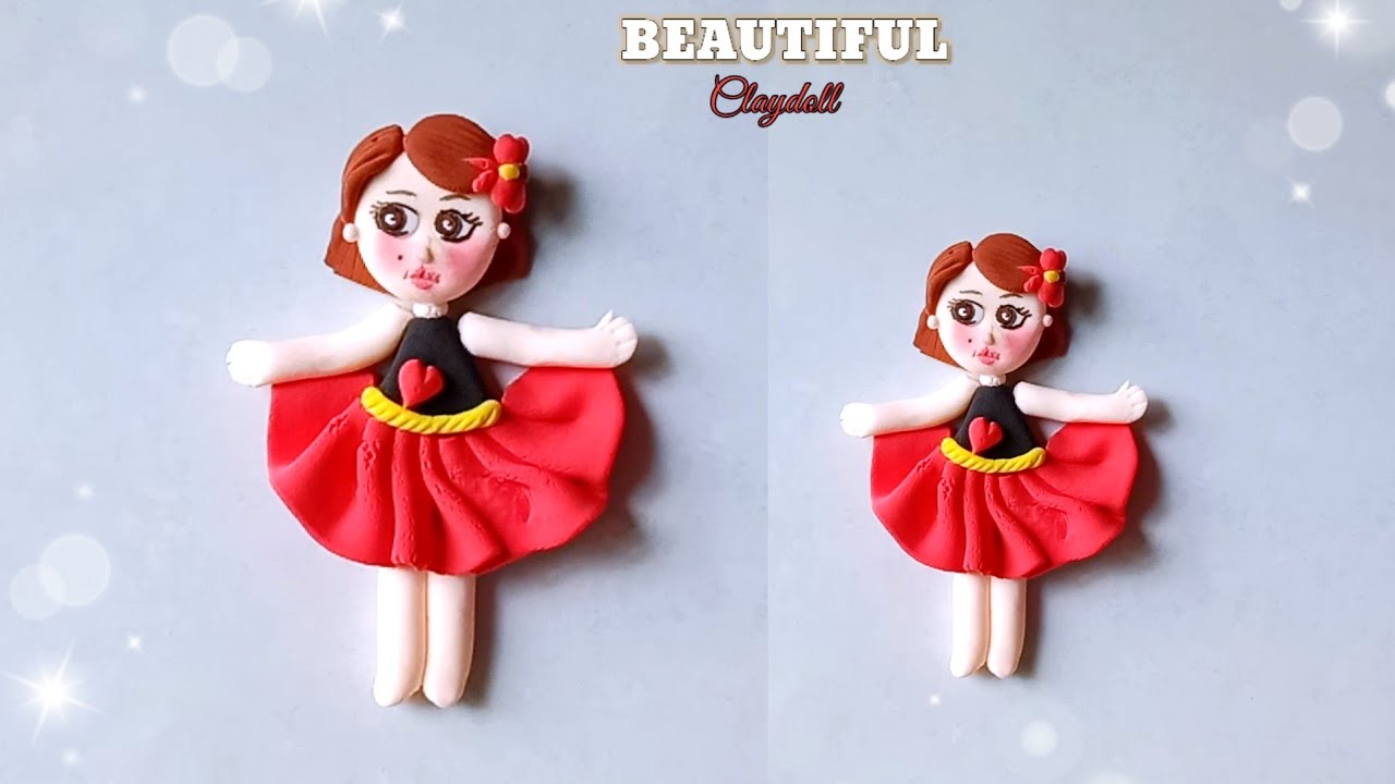 How to Make a Doll With Polymer Clay | Air Dry Clay | Clay Craft ...