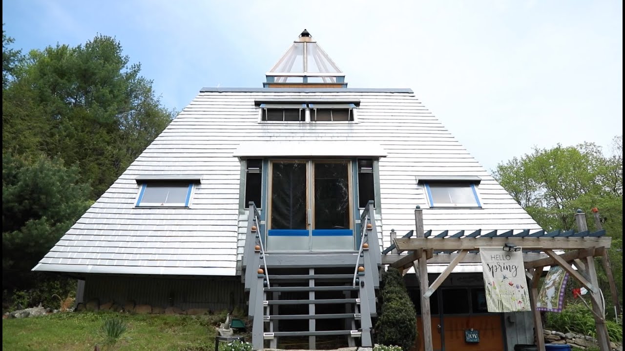 Pyramid in the woods of Rhode Island House Tour - YouTube