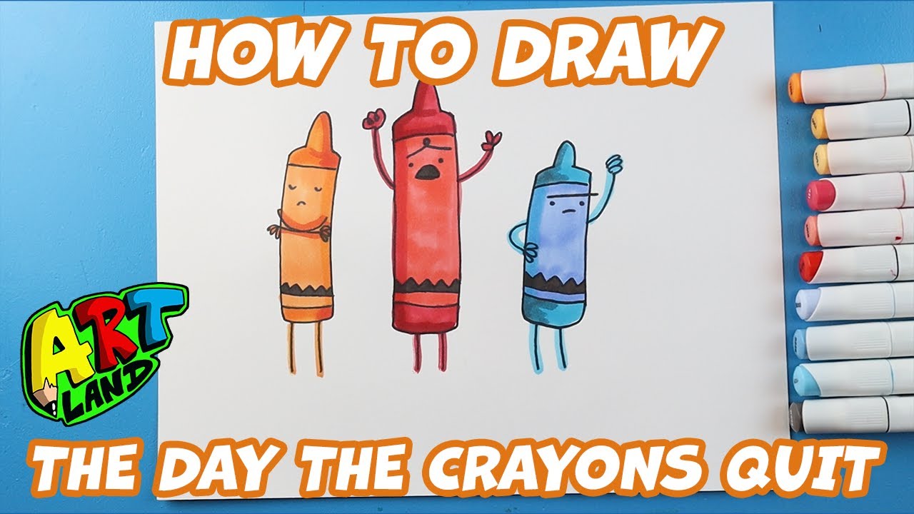 How to Draw The Day The Crayons Quit - YouTube