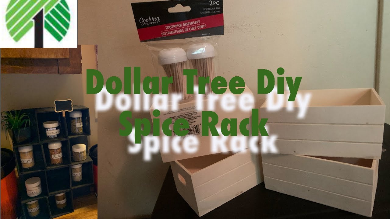 D.I.Y. Dollar Tree Spice Rack| Kitchen Organization| Kitchen/ Home ...