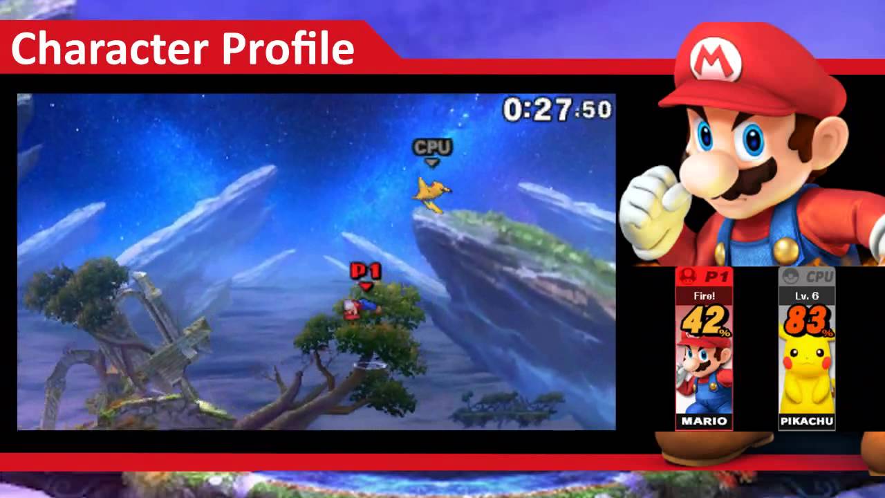 Super Smash Bros 3DS: Mario - Profile (Gameplay, Moveset, Strategy ...