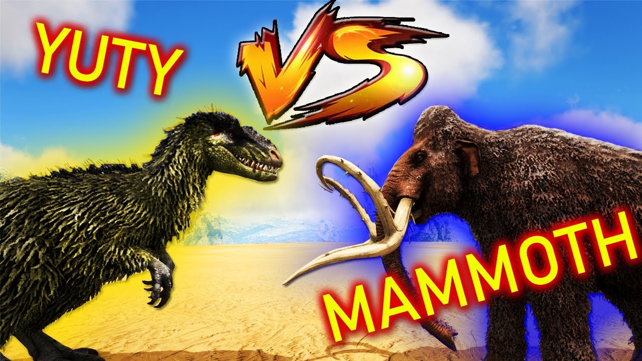 50 WOOLLY MAMMOTHS VS 30 YUTYRANNUS | Ark Battles | Thyrulous - YouTube