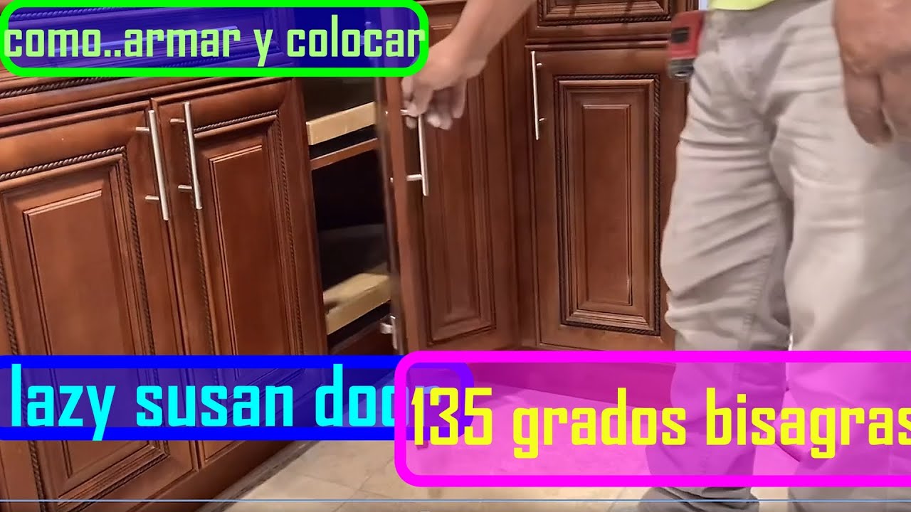 COMO ARMAR Y COLOCAR LAZY SUSAN DOOR. - YouTube