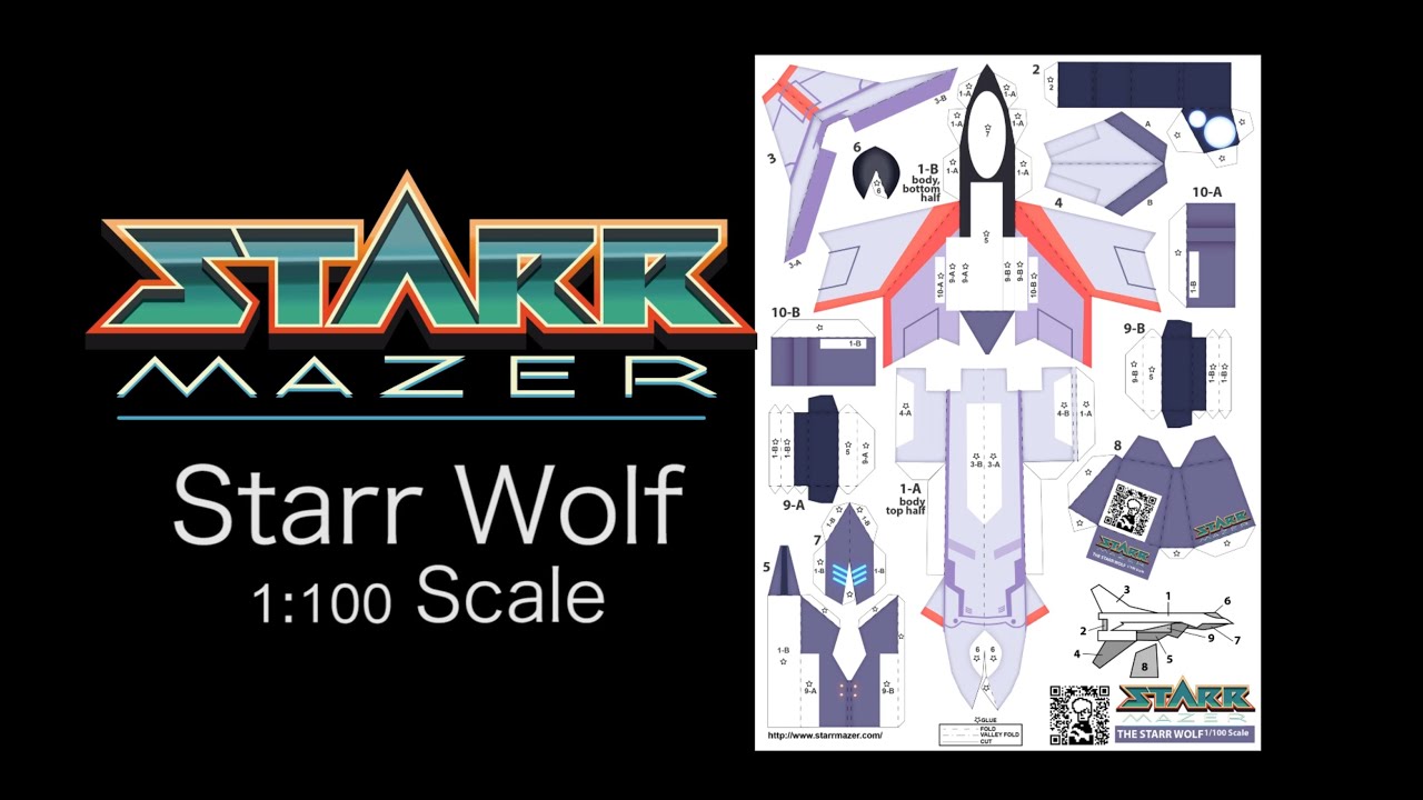 Papercraft Starr Wolf - YouTube