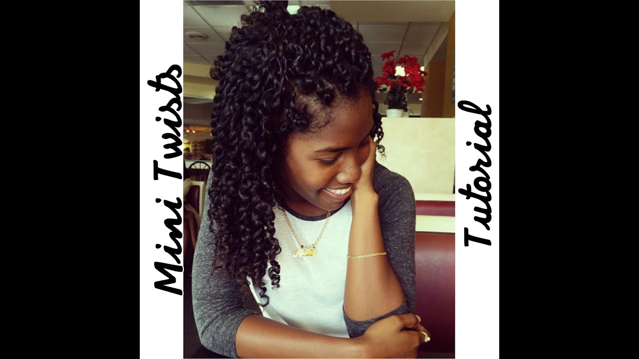 Mini twists tutorial | Natural Hair - YouTube