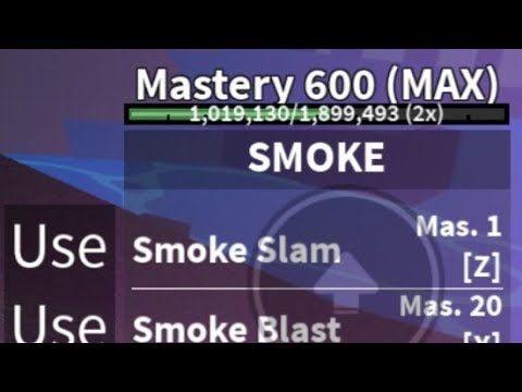 Farming Smoke 600 Mastery |Blox Fruits - YouTube