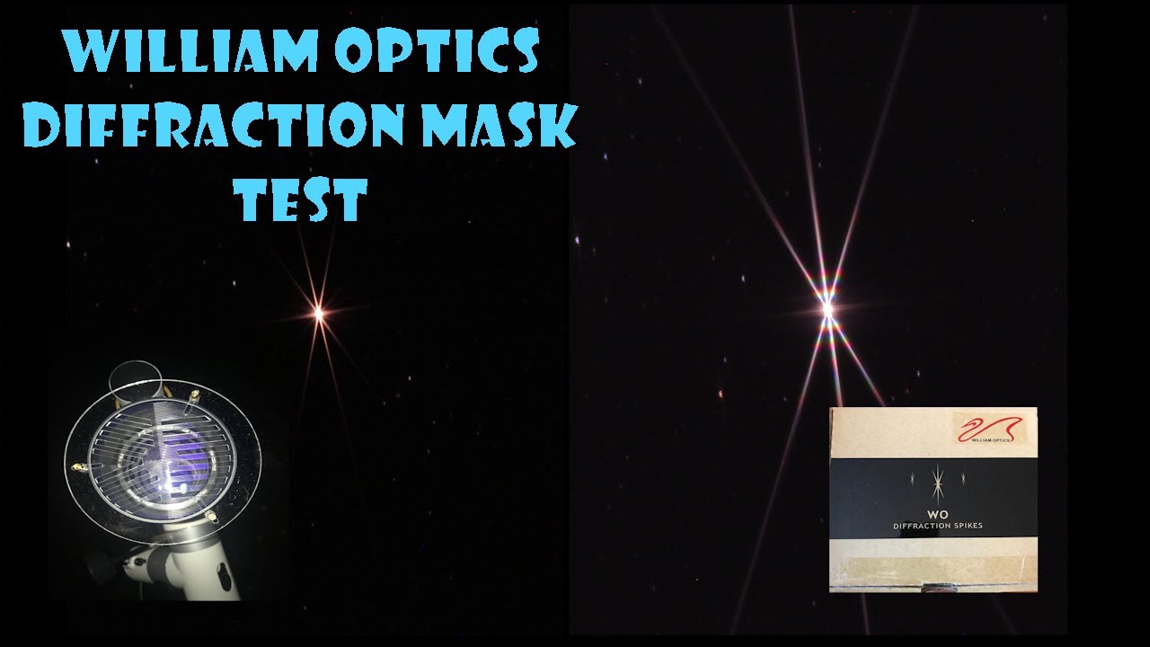 William Optics Acrylic Bahtinov Mask - Unboxing and Test - YouTube