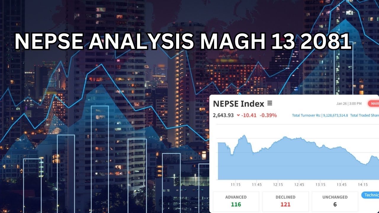 NEPSE MAGH 13 2081 ANALYSIS - YouTube
