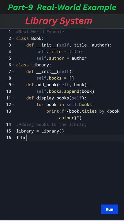 Python OOP Real-World Example: Library System 📚 | Learn Classes ...