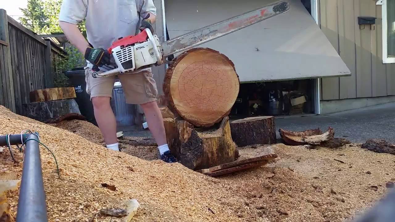 Stihl 075 chainsaw with rev limiter disabled - YouTube